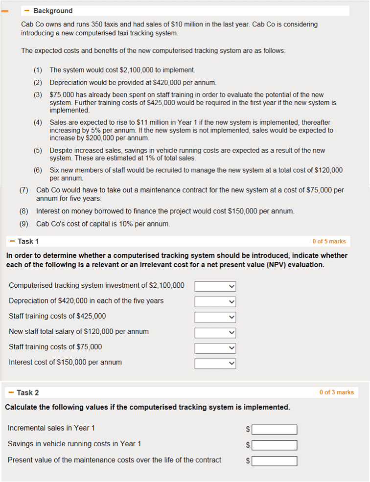 Acca Performance Objectives Example Answers 2017
